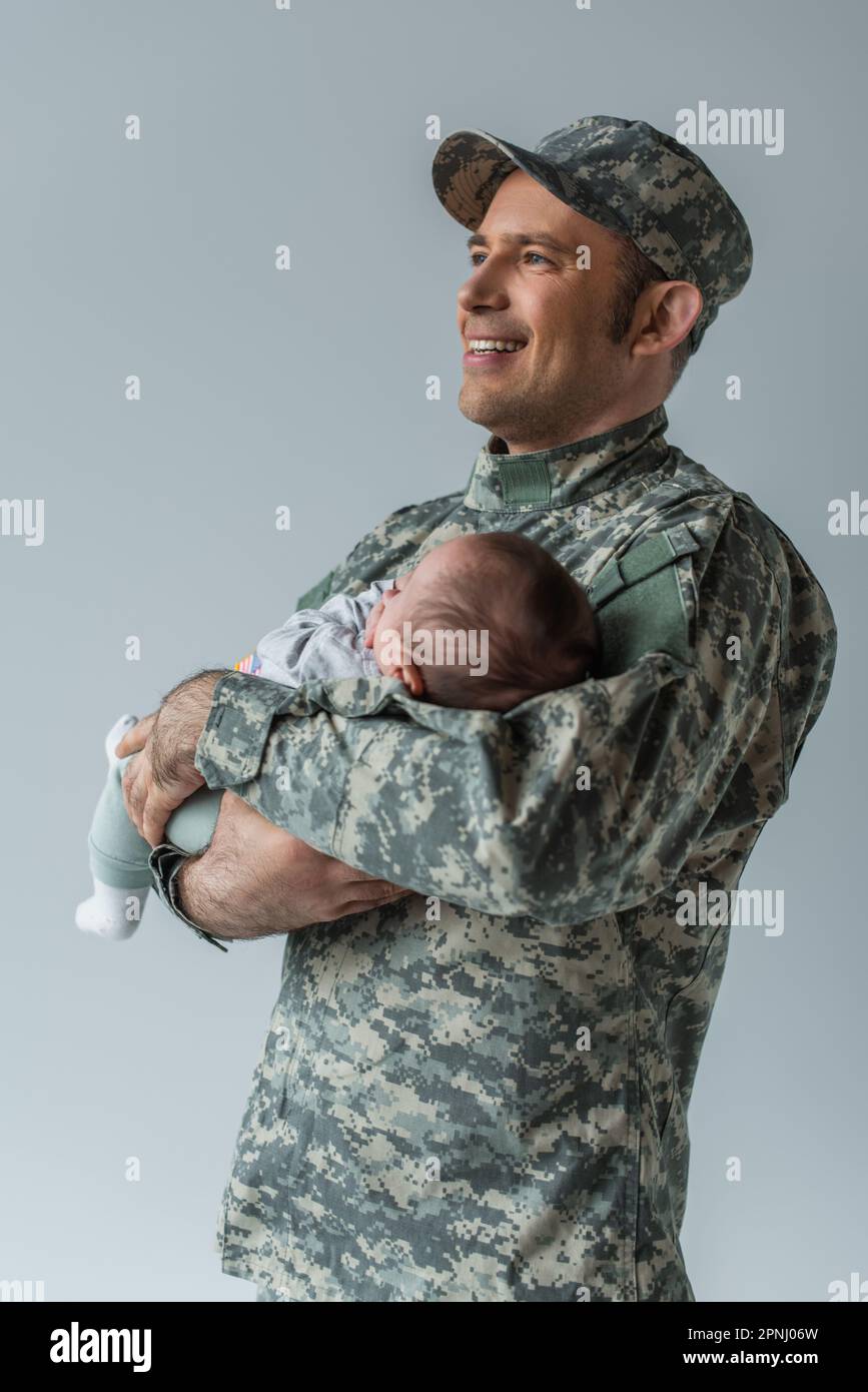 Military uniform boy father hi-res stock photography and images - Alamy