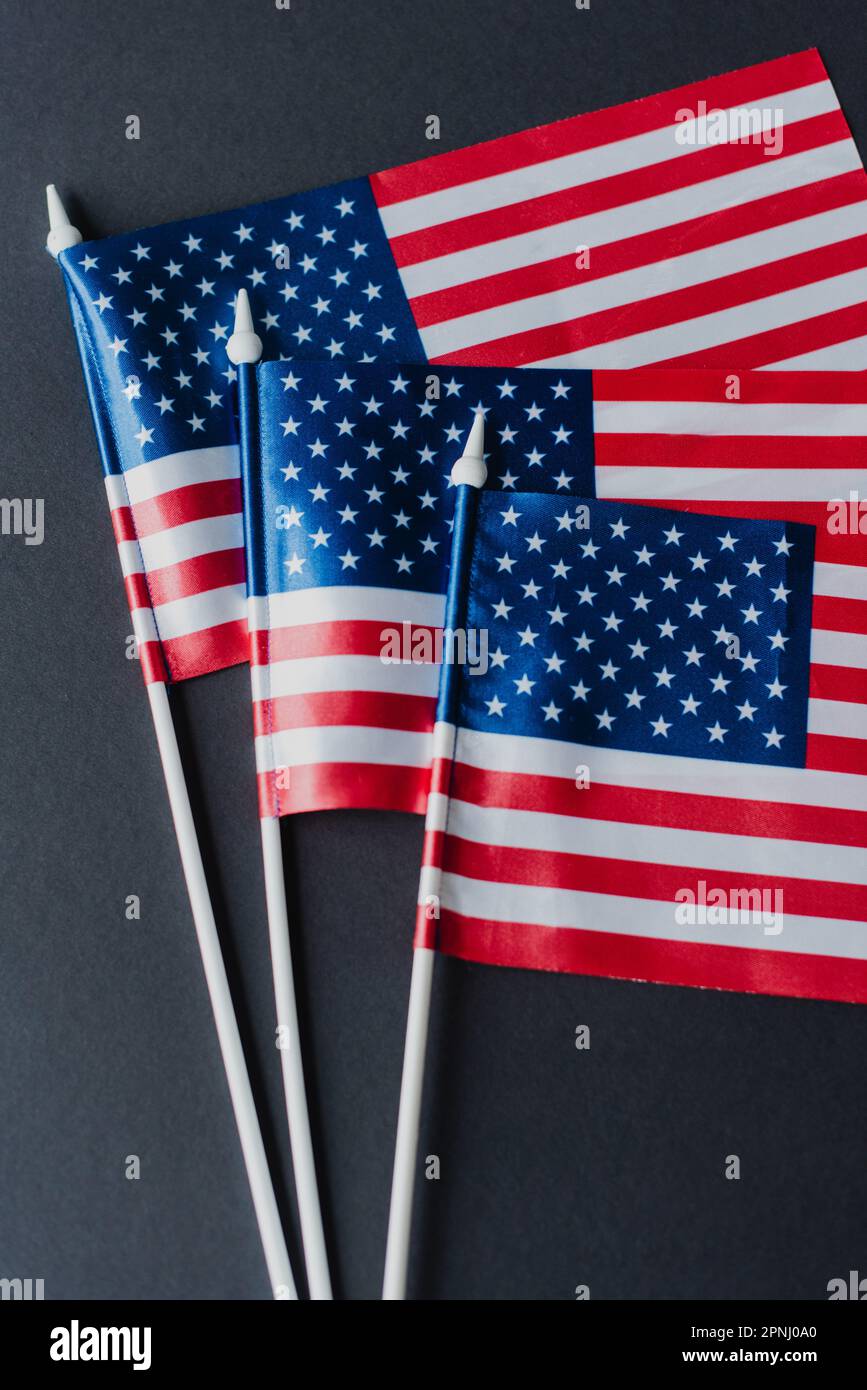 Top view three flags hi-res stock photography and images - Alamy