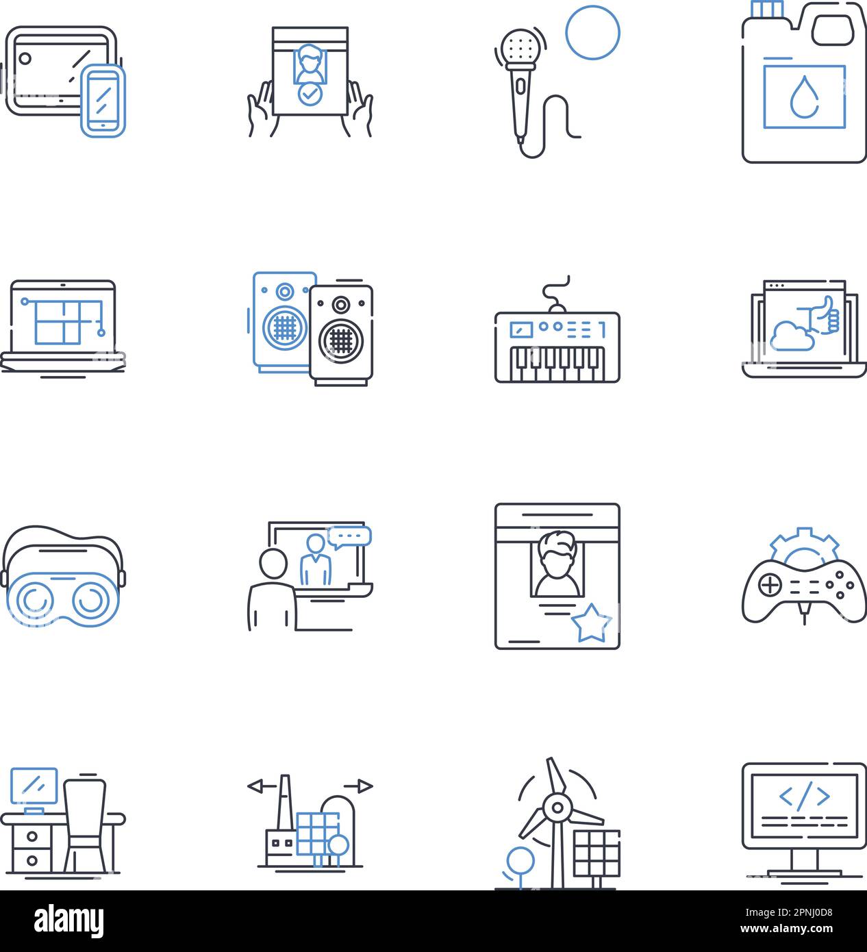 Appointments line icons collection. Scheduling, Booking, Reminders ...