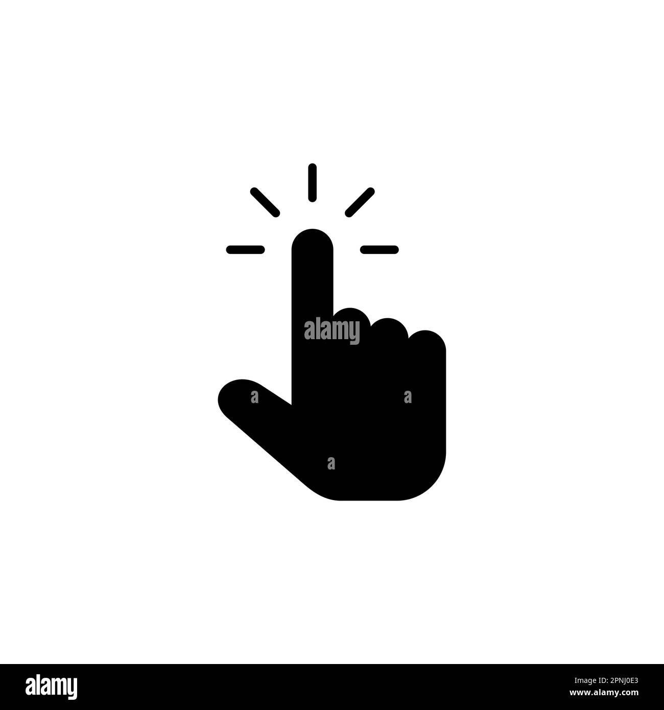 Hand cursor icon. cursor icon vector. hand cursor icon clik Stock ...