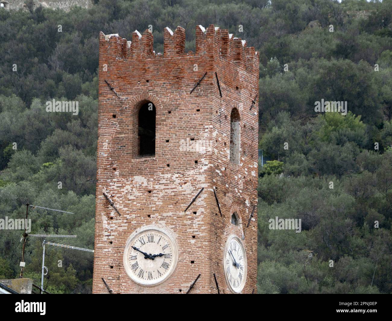 Old noli medieval village liguria italy Stock Photo - Alamy