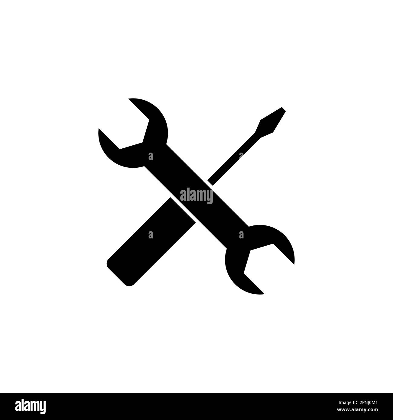 Repair Tools Icon Vector Tool Icon Vector Setting Icon Vector Wrench And Screwdriver Support