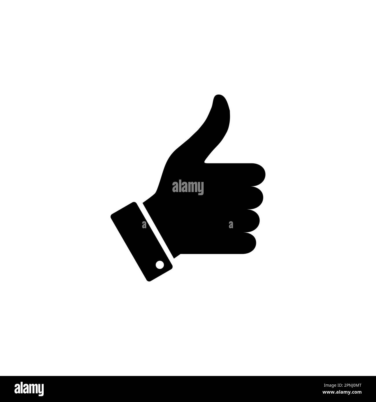 Thumbs up like hand symbol Black and White Stock Photos & Images - Alamy
