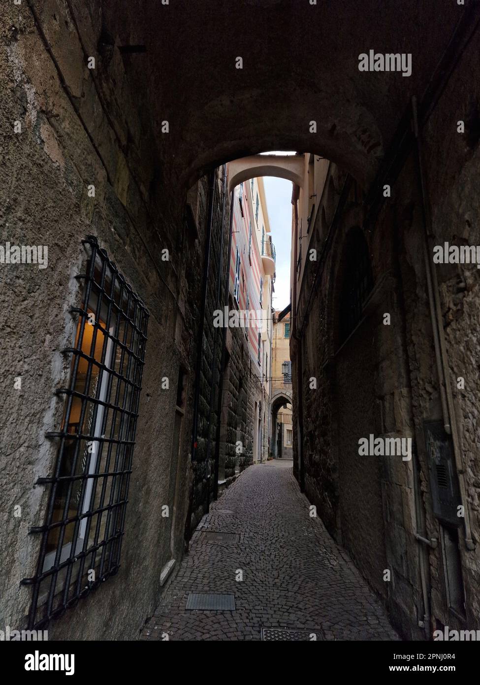 Old noli medieval village liguria italy Stock Photo - Alamy