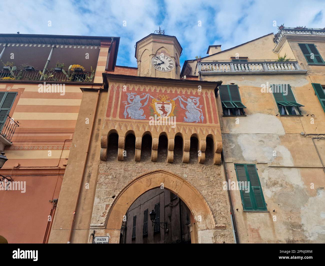 The Finalborgo liguria medieval village Italy Stock Photo - Alamy