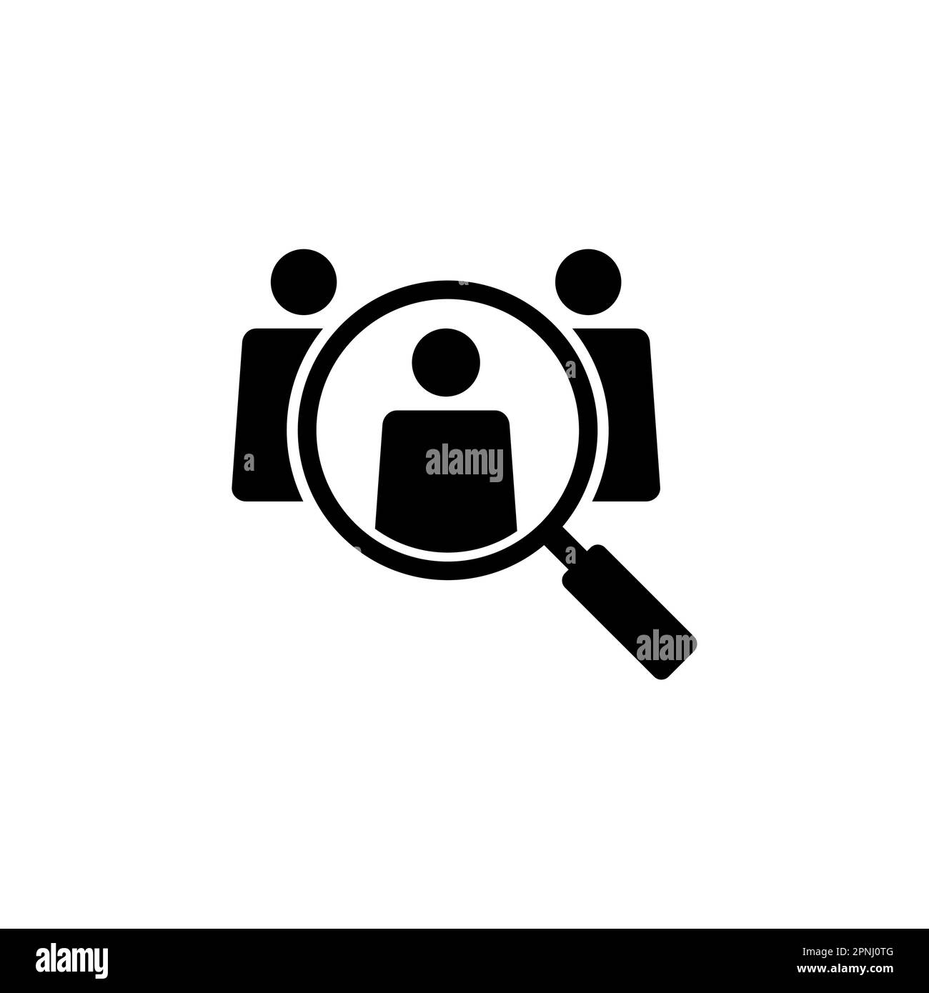 Hiring icon vector. Search job vacancy icon. Human resources concept ...