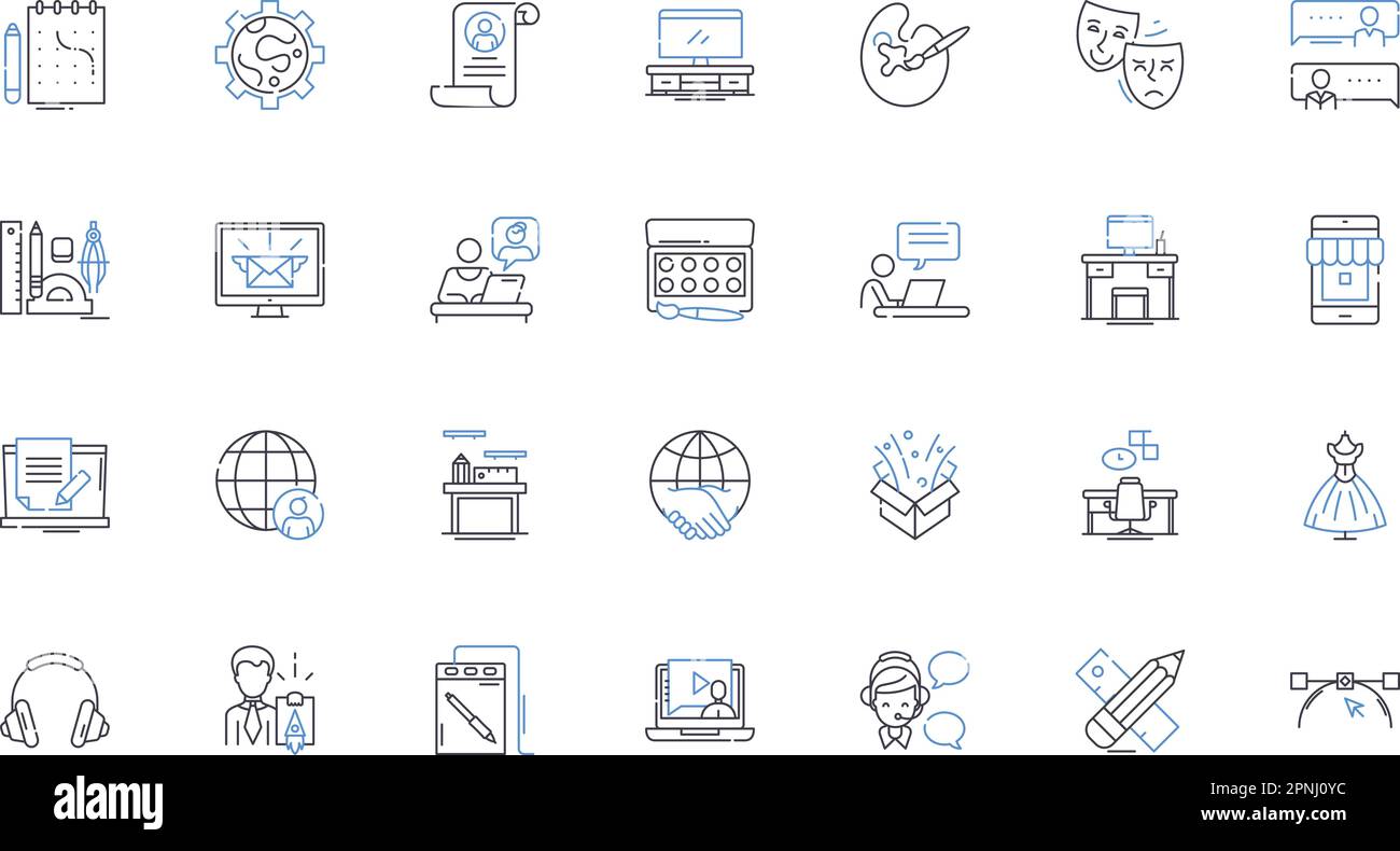 Self-starter line icons collection. Ambitious, Driven, Self-motivated ... Self-starter line icons collection. Ambitious, Driven, Self-motivated ...