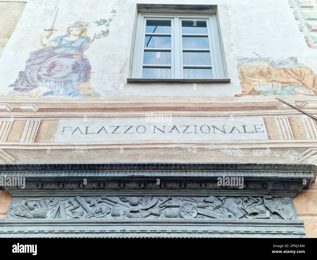 The Finalborgo liguria medieval village Italy Palazzo Nazionale Stock ...