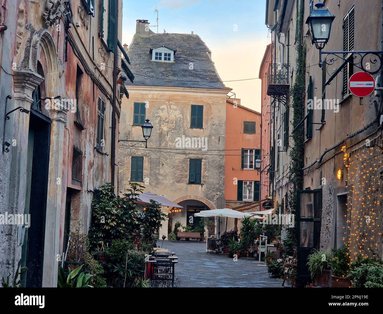 The Finalborgo liguria medieval village Italy Stock Photo - Alamy