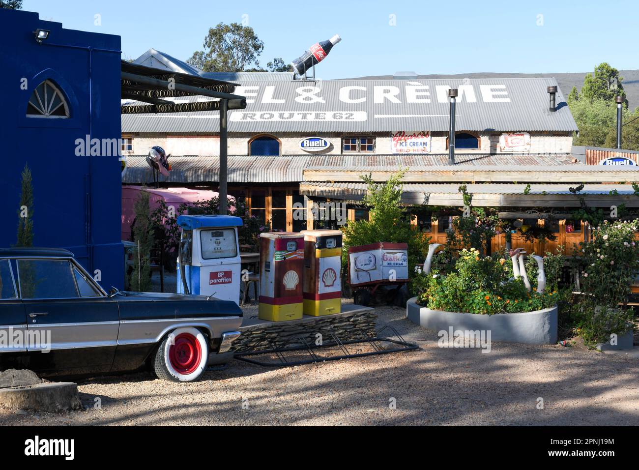 Barrydale, South Africa - 27 January 2023: vintage advertising signs at ...