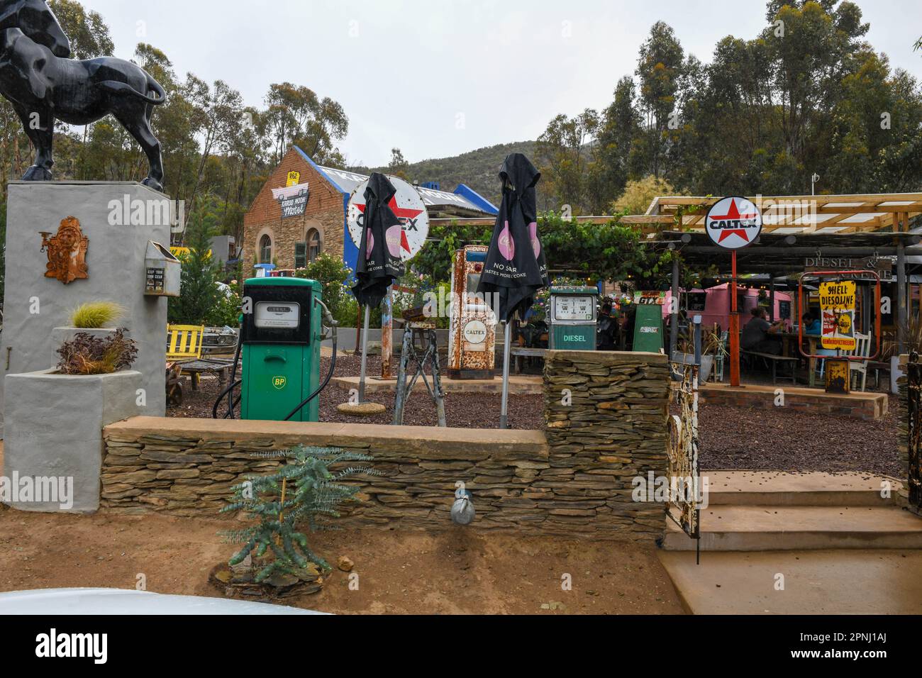 Barrydale, South Africa - 27 January 2023: vintage advertising signs at ...