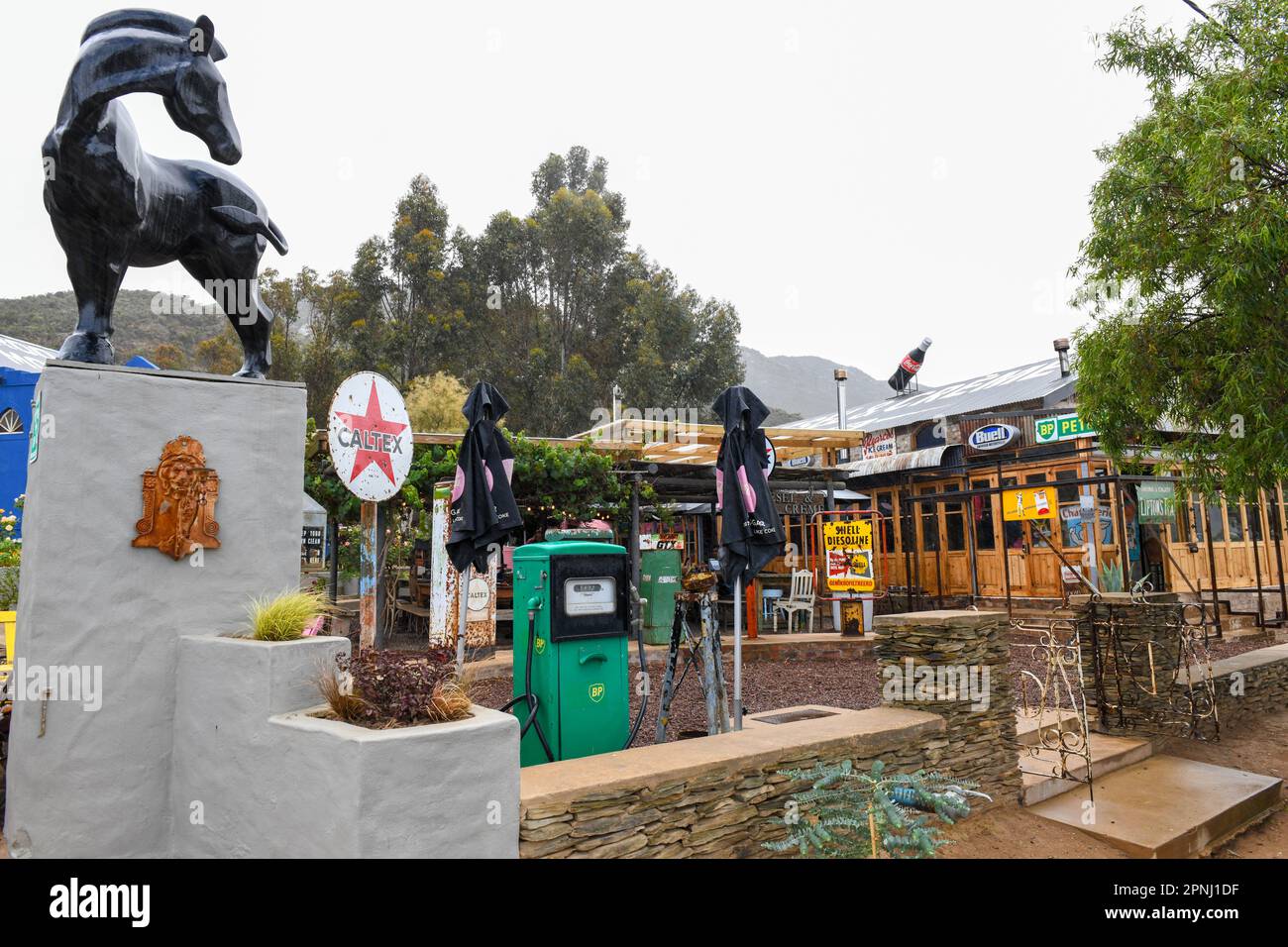 Barrydale, South Africa - 27 January 2023: vintage advertising signs at ...
