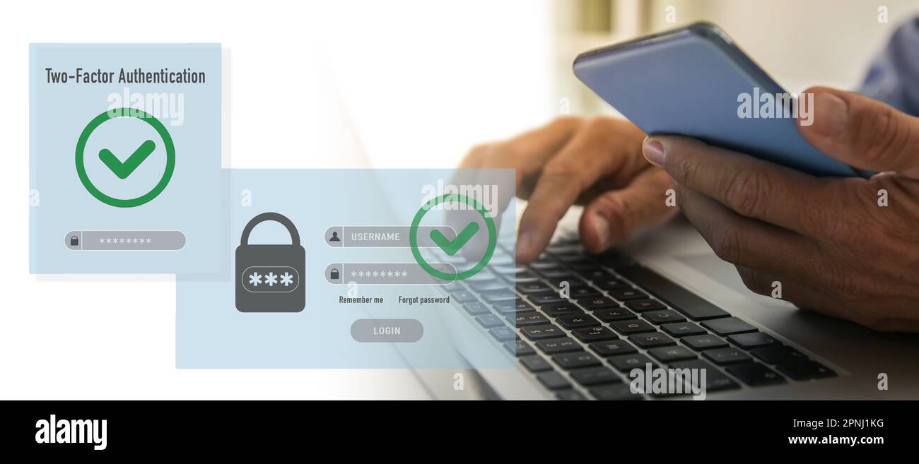 Two Factor Authentication Ensure Protection Identification Concept