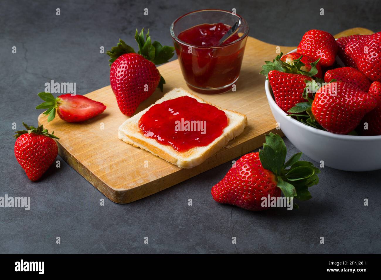 Strawberry jam is made from strawberries, This jam can be used for ...