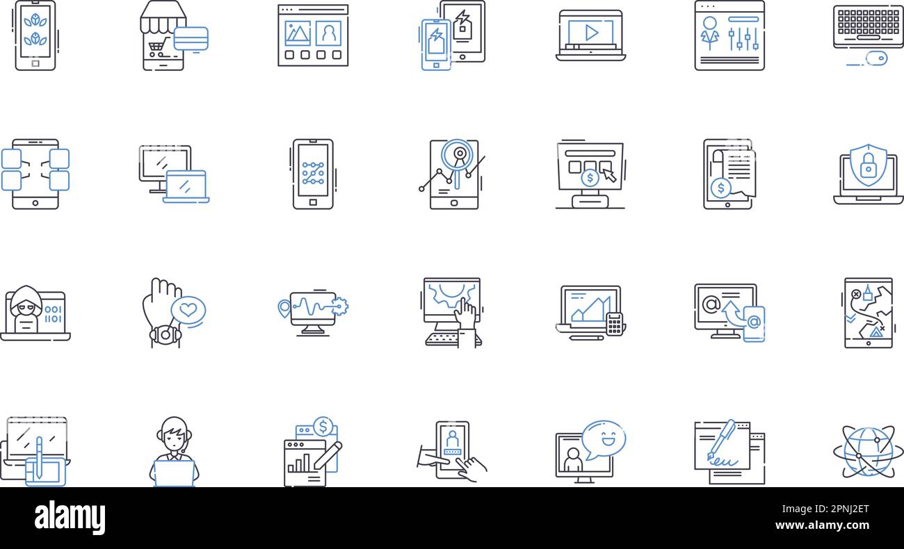 Tools line icons collection. Hammer, Screwdriver, Wrench, Pliers, Drill ...