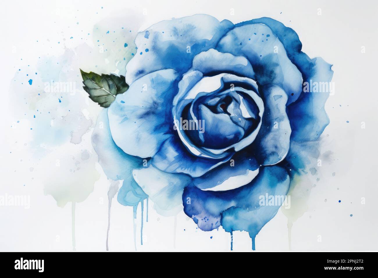 Use watercolors to create a stunning and mesmerizing painting of a blue ...