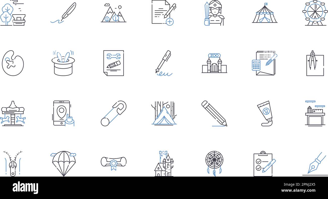 Textile art line icons collection. Weaving, Embroidery, Felting, Dyeing ...