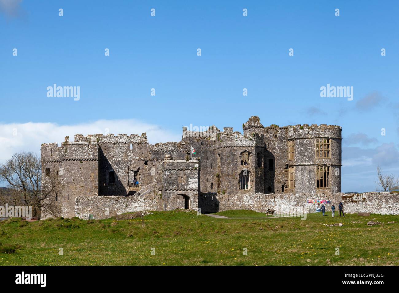 Carew Castle in Pembrokeshire, Wales, UK: built circa 1270 by Nicholas ...