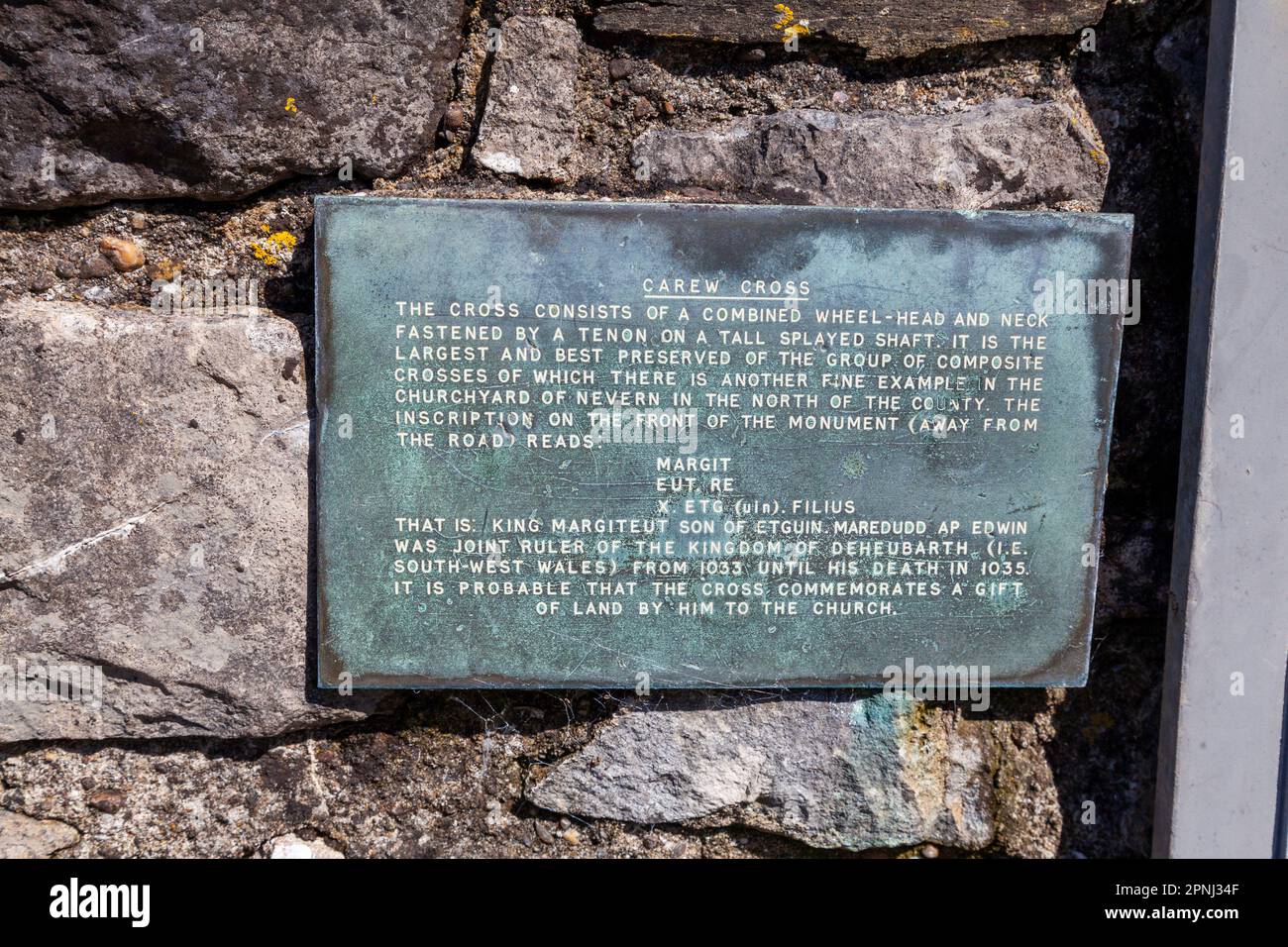 Information Plaque, Carew Cross – Croes Caeriw: 11th-century memorial ...