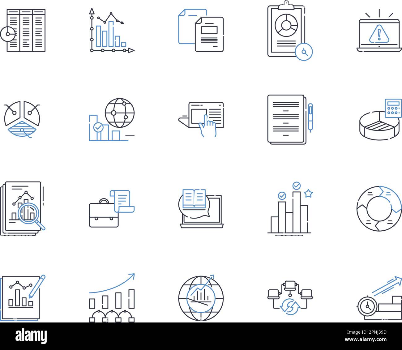 Artificial Computer Line Icons Collection Ntelligence Automation Robotics Algorithm