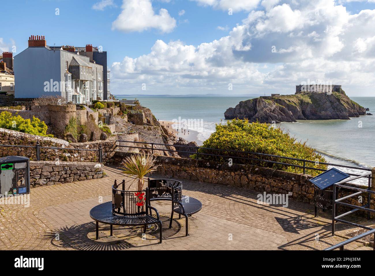 Tenby, Pembrokeshire, Wales, UK: St Catherine’s Fort – a 19th century ...
