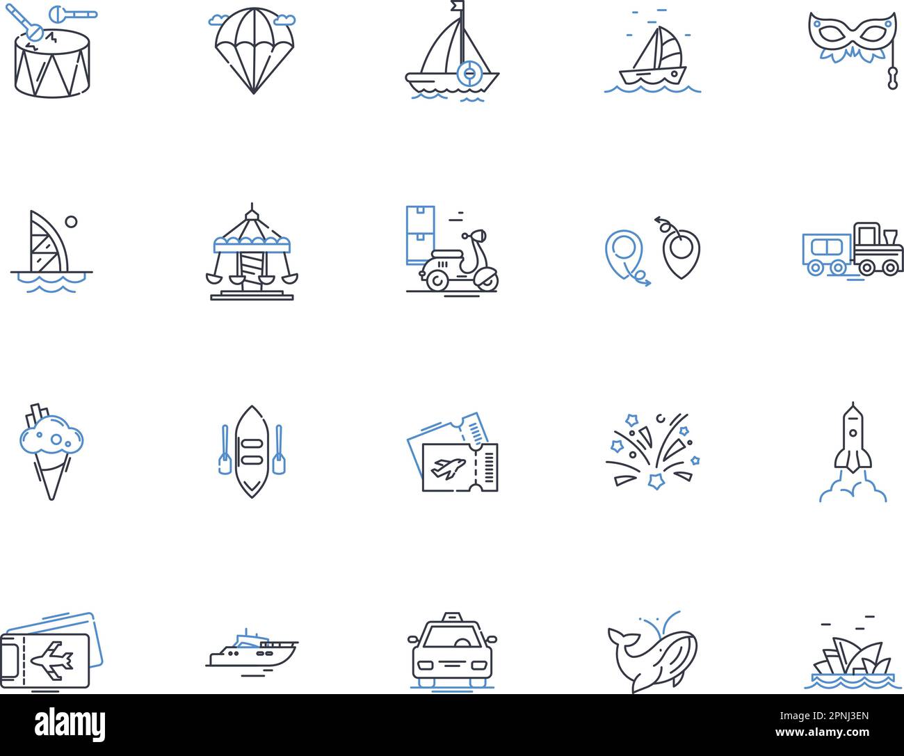 Globetrotting line icons collection. Wanderlust, Adventure, Nomad ... Globetrotting line icons collection. Wanderlust, Adventure, Nomad ...