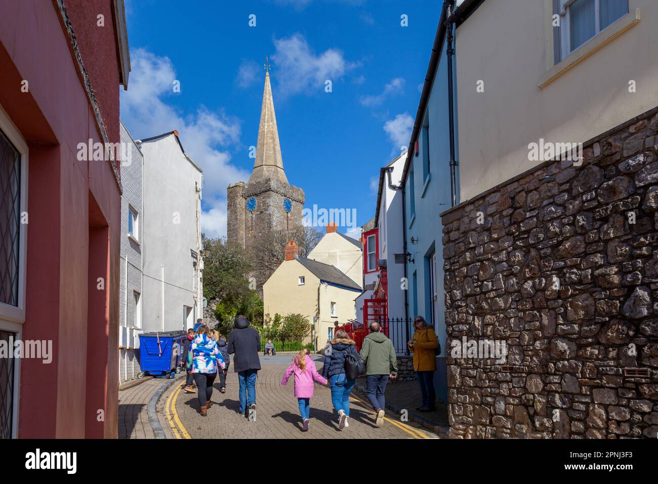 Sergeant's Lane, St Julian Street, Tenby, Pembrokeshire, Wales, UK ...