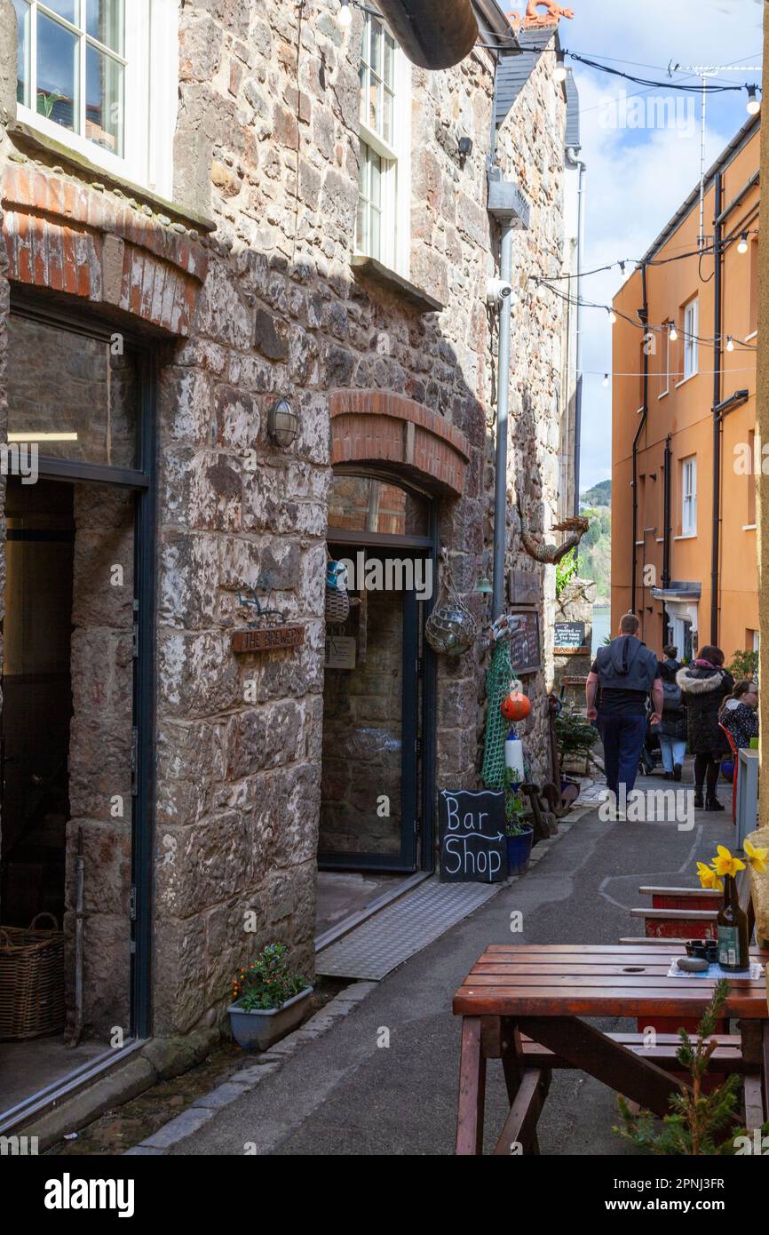 Sergeant's Lane, St Julian Street, Tenby, Pembrokeshire, Wales, UK ...