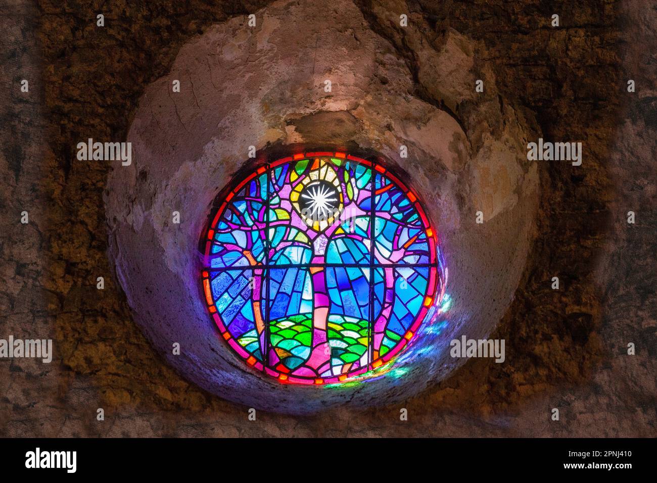 Caldey Island, Pembrokeshire, Wales, UK – St David’s Church – Tree of ...