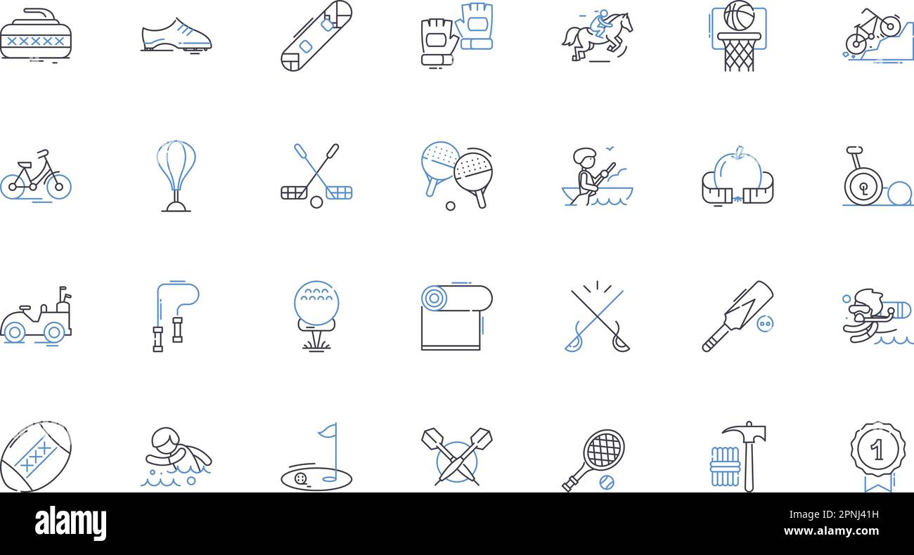 Physical activity line icons collection. Exercise, Movement, Fitness ...