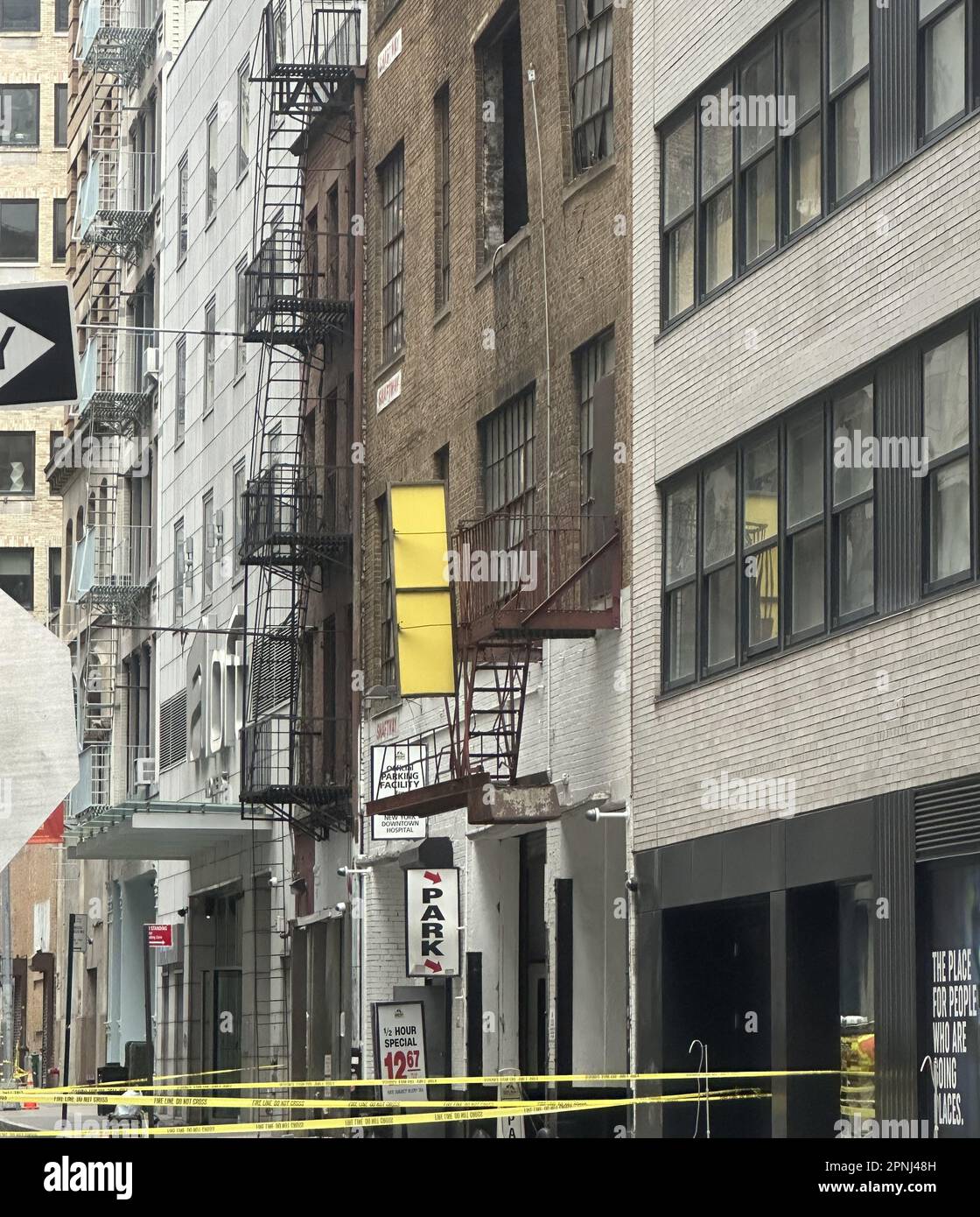 April 19, 2023, New York, USA: (NEW) Collapse of Parking Garage in ...