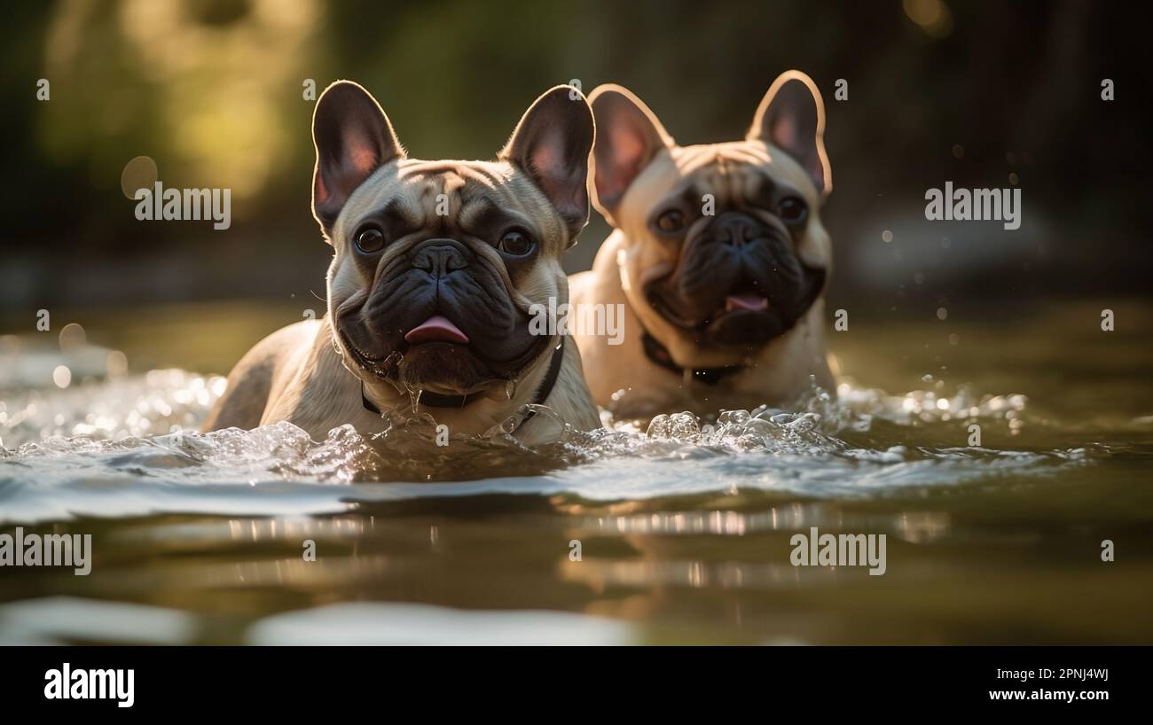 Two bulldogs together hi-res stock photography and images - Alamy