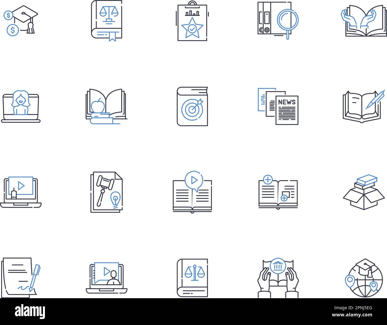 Fiction line icons collection. Imagination, Adventure, Mystery, Fantasy ...