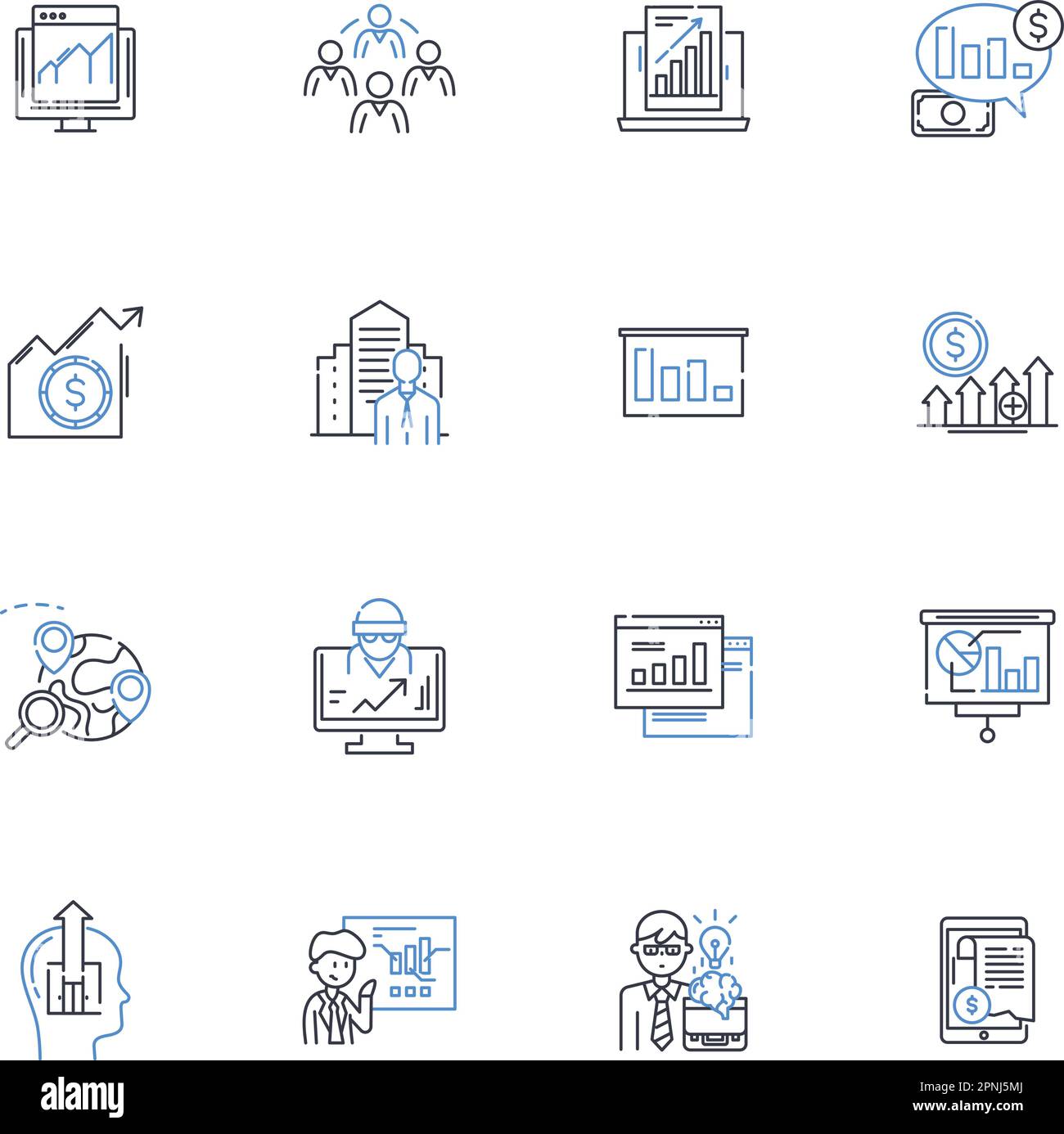 Enrichment line icons collection. Growth, Empowerment, Development ...
