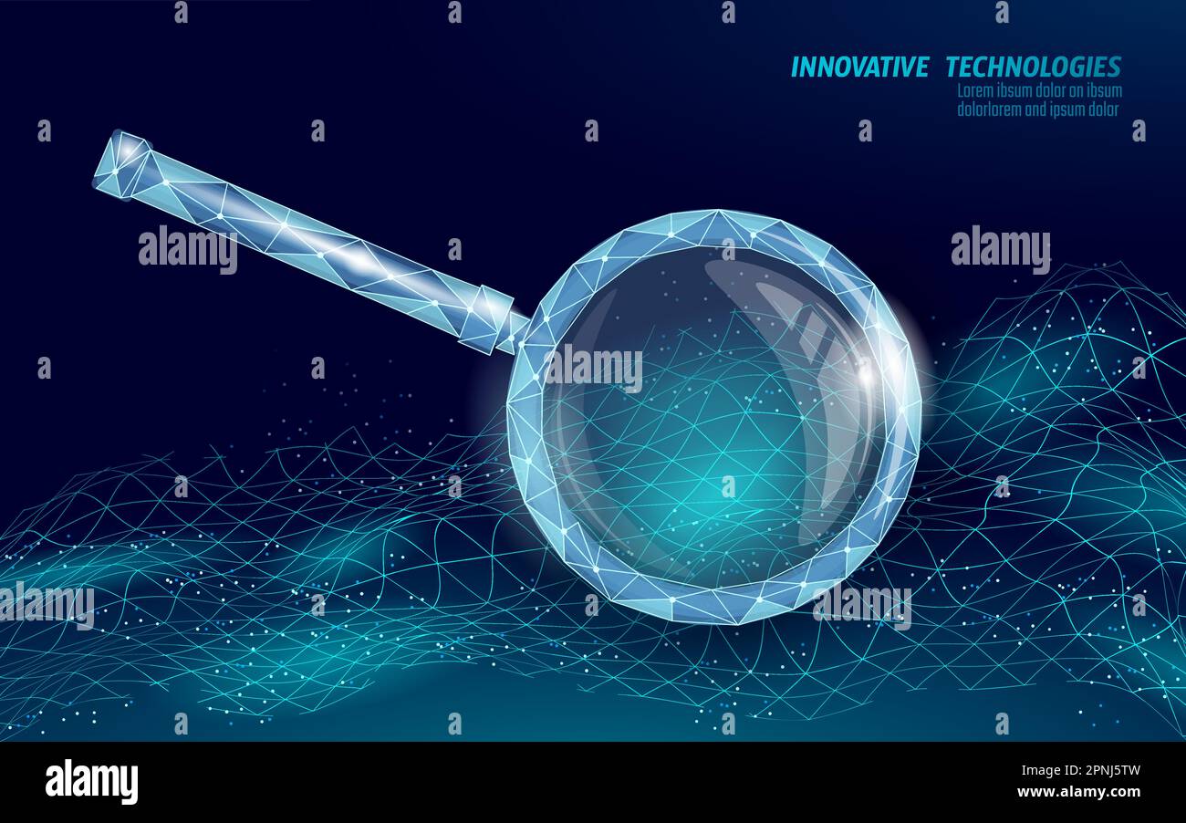 Abstract Digital Landscape 3d Blue Background Information Code Flow Data Analysis Concept