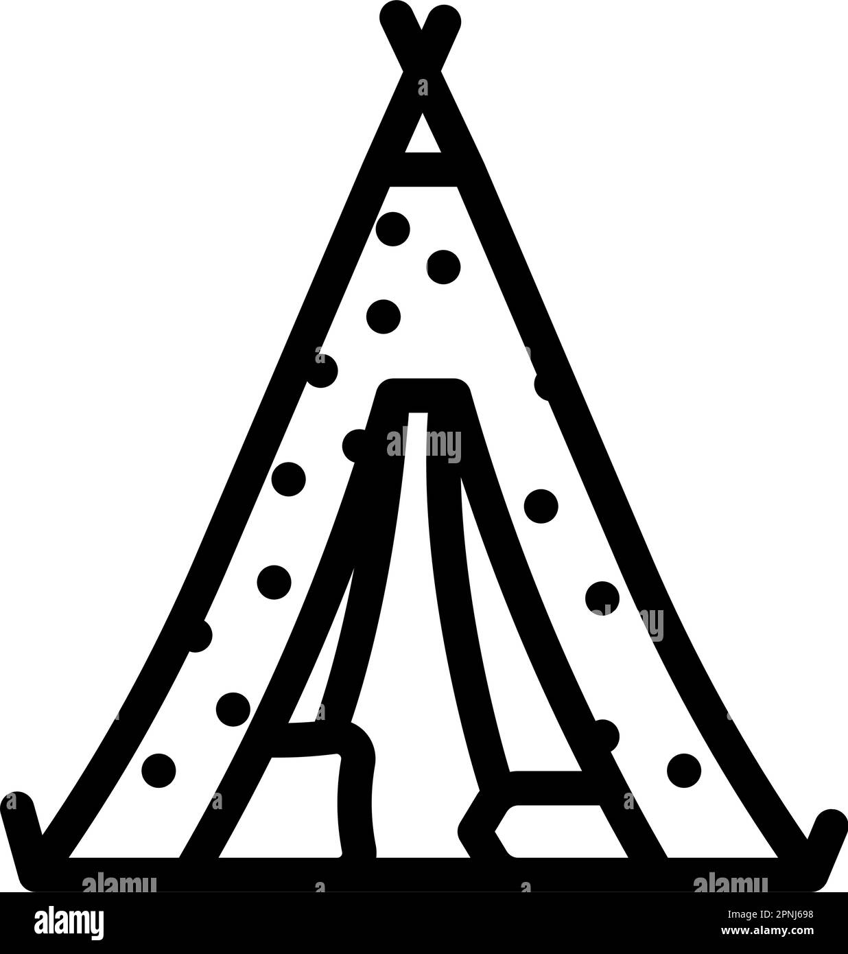 Teepee icon Black and White Stock Photos & Images - Alamy
