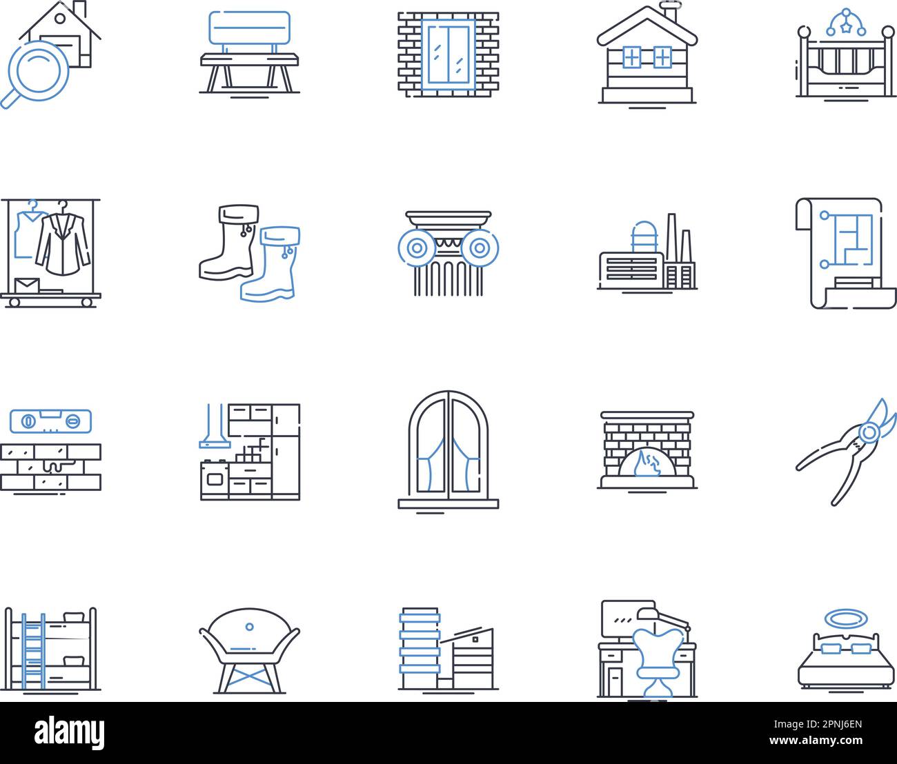 Restoration line icons collection. Renewal, Revival, Rehabilitate ...