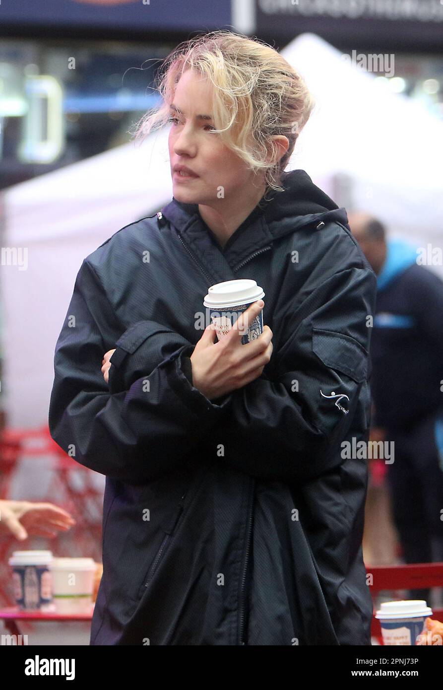 New York, NY, USA. 17th Apr, 2023. Willa Fitzgerald on the set of Relay ...