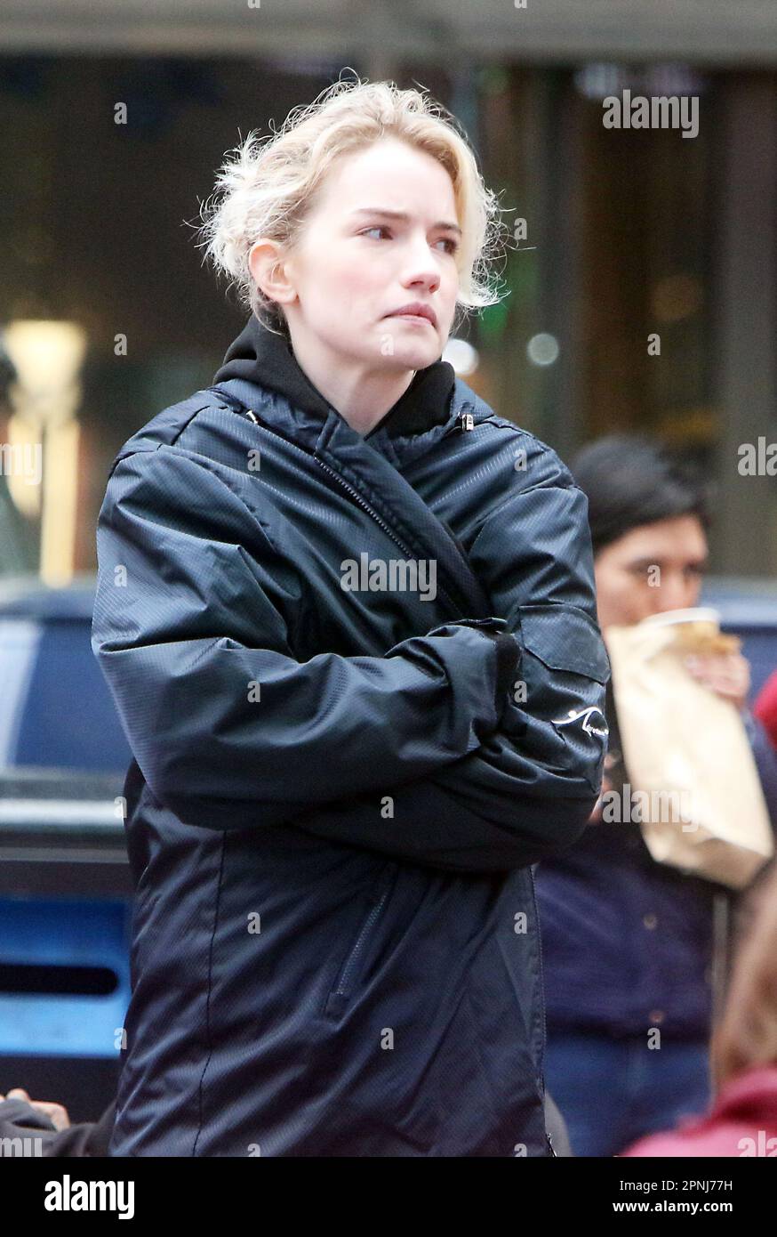 New York, NY, USA. 17th Apr, 2023. Willa Fitzgerald on the set of Relay ...