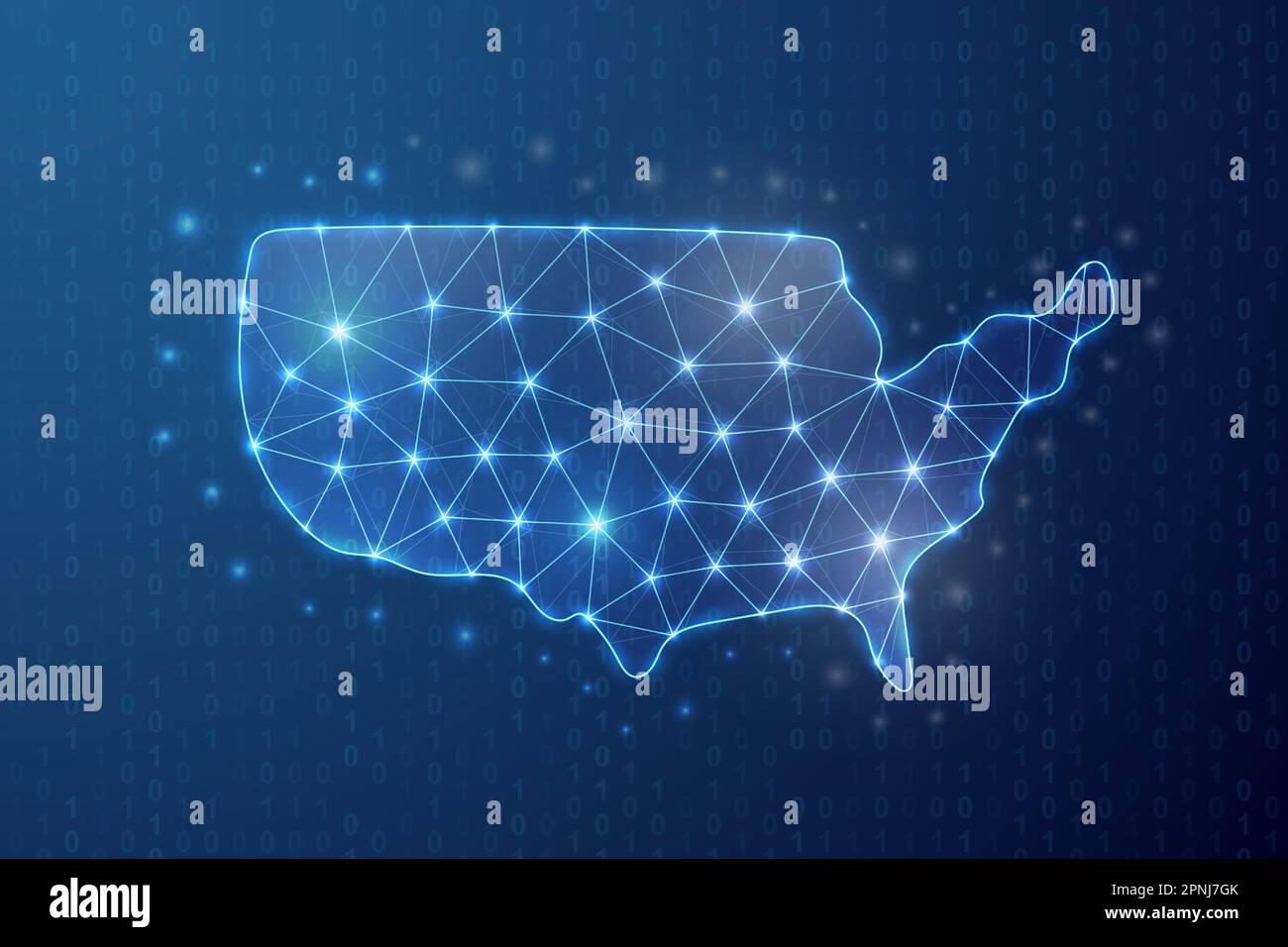 USA polygonal symbol with binary code background. United States of ... USA polygonal symbol with binary code background. United States of ...