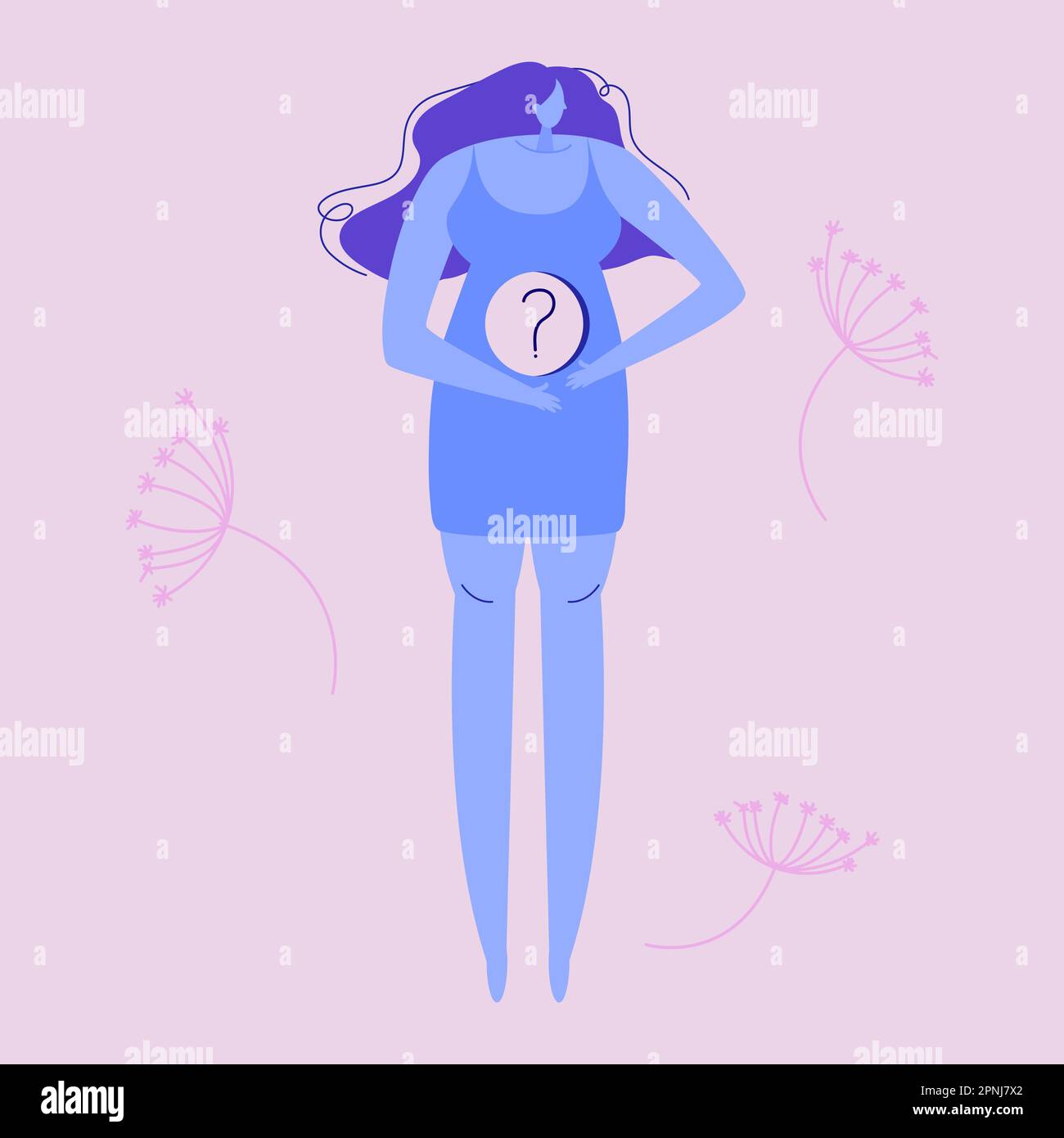 The concept with woman pregnancy loss, baby loss. She has miscarriage ...