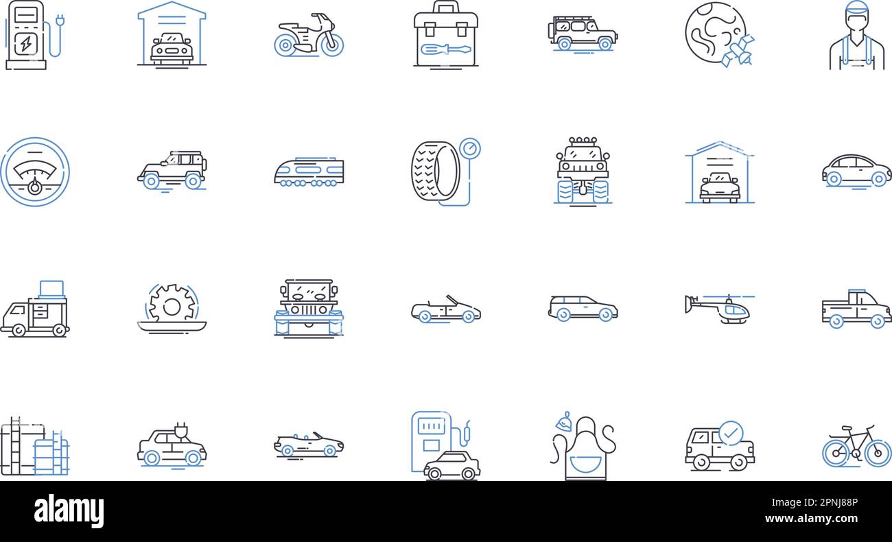 Importation line icons collection. Customs, Tariffs, Duties, Shipping ...