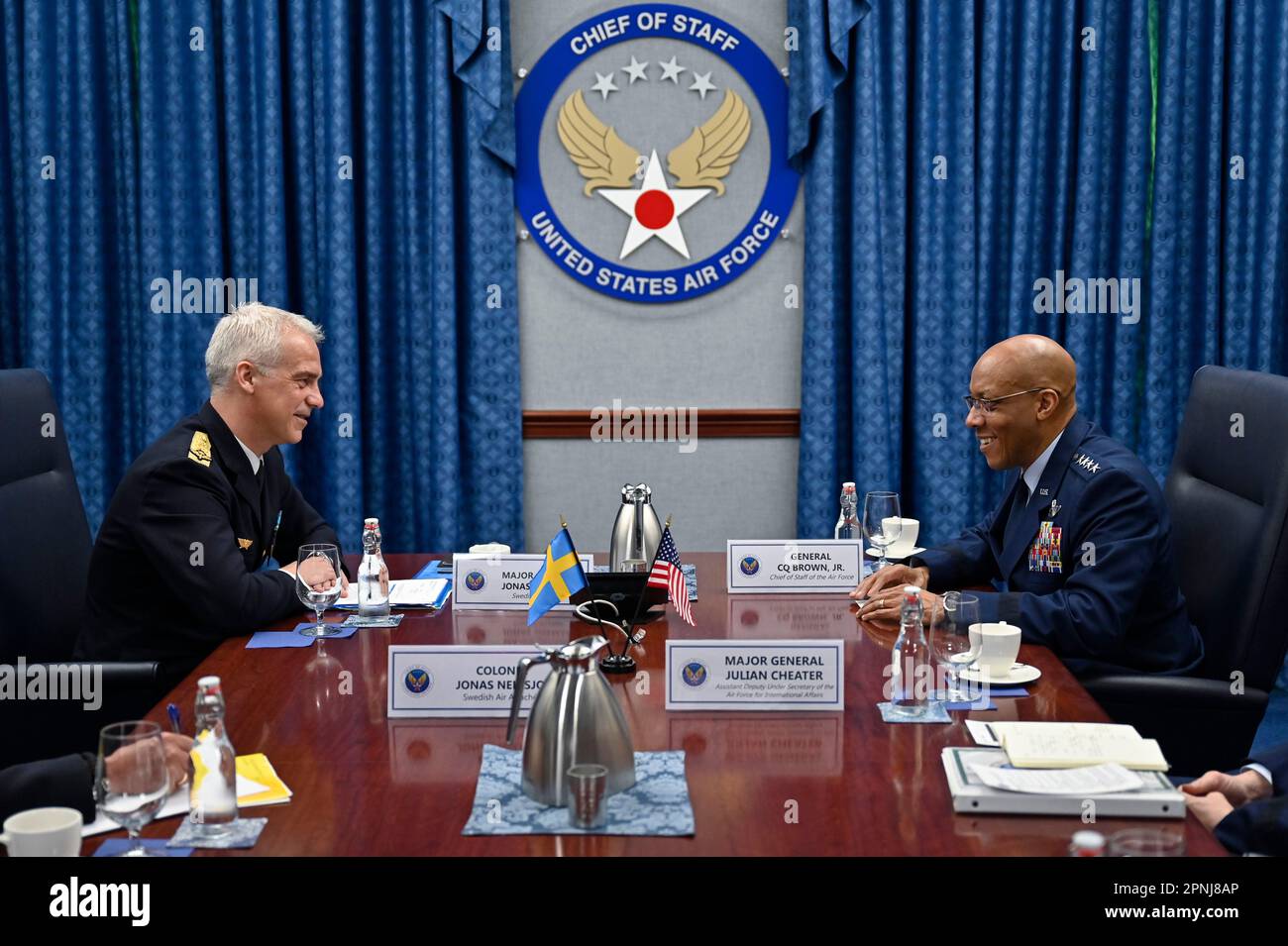 Washington, United States of America. 17 April, 2023. Swedish Air Force ...