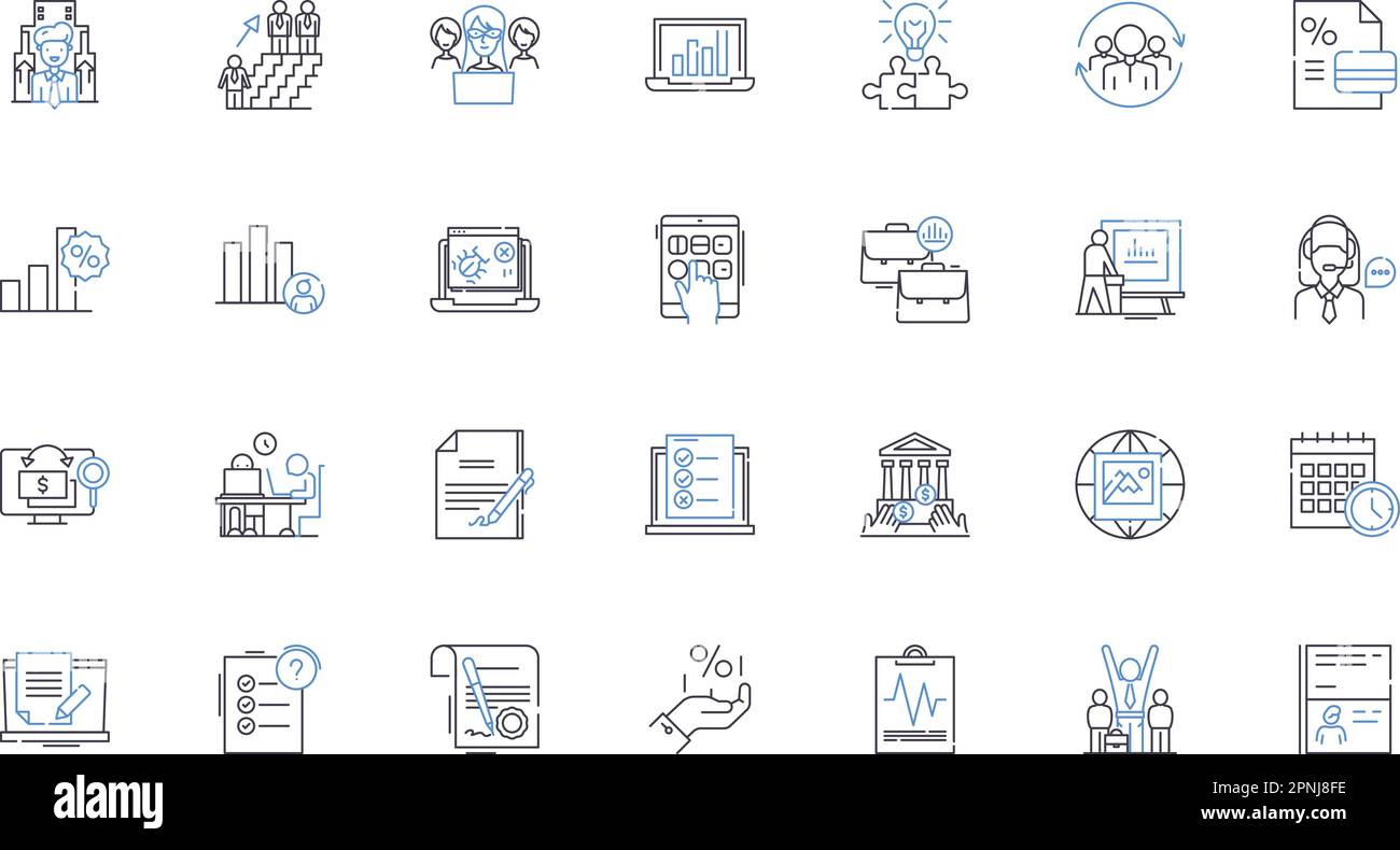 Consumer insight line icons collection. Perception, Behavior, Attitudes ...
