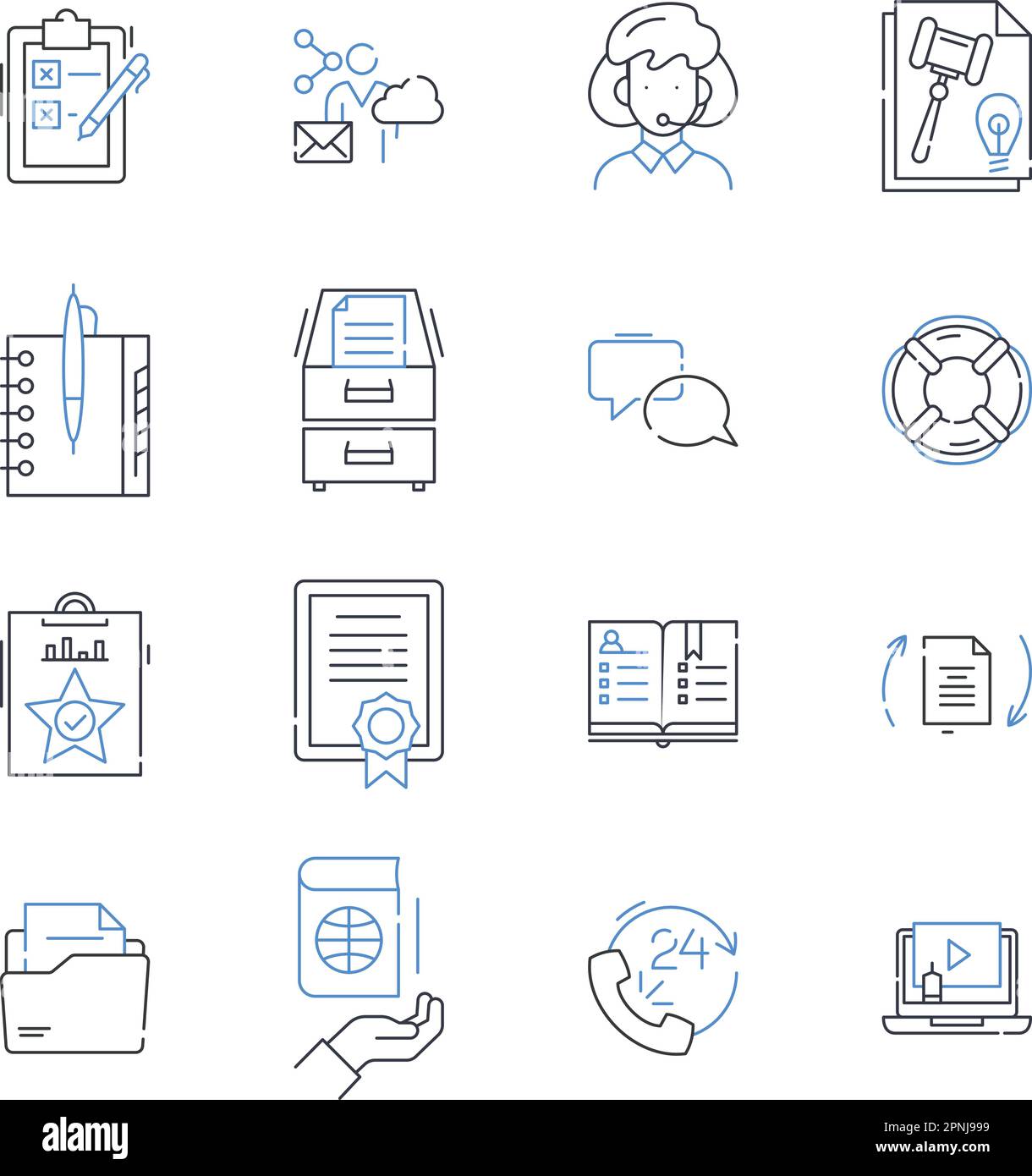 e-courses line icons collection. Learning, Online, Education ... e-courses line icons collection. Learning, Online, Education ...
