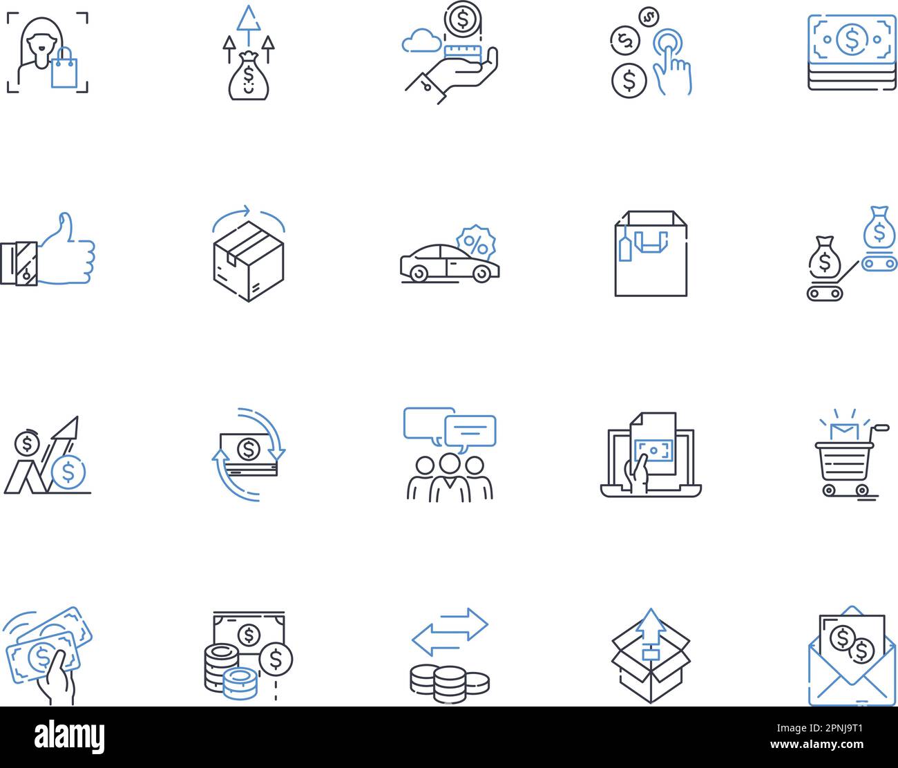Operational identity line icons collection. Verification ... Operational identity line icons collection. Verification ...