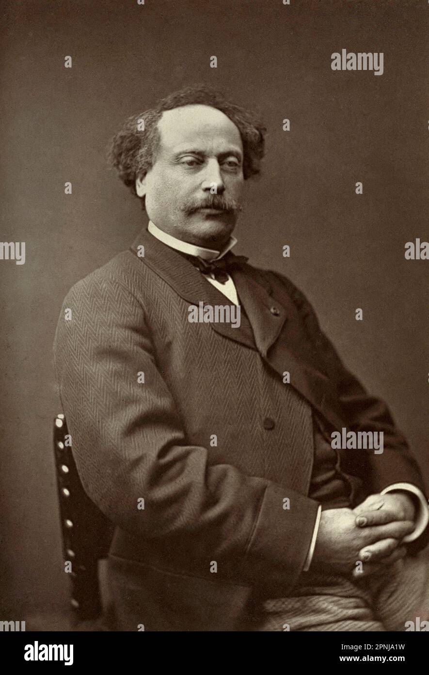 Portrait of the writer and playwright Alexandre Dumas fils (1824-1895 ...