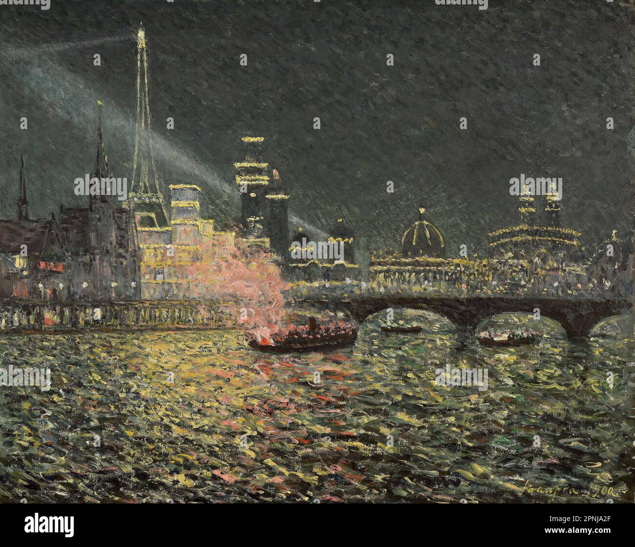 Nocturnal magic, Paris Universal Exhibition of 1900 by Maxime Maufra ...