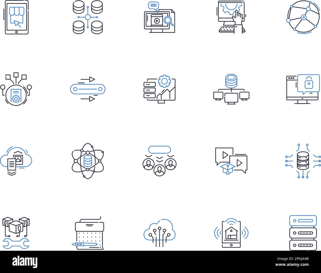 Structures line icons collection. Architectural, Framework, Foundations, Interlocking, Stability ...