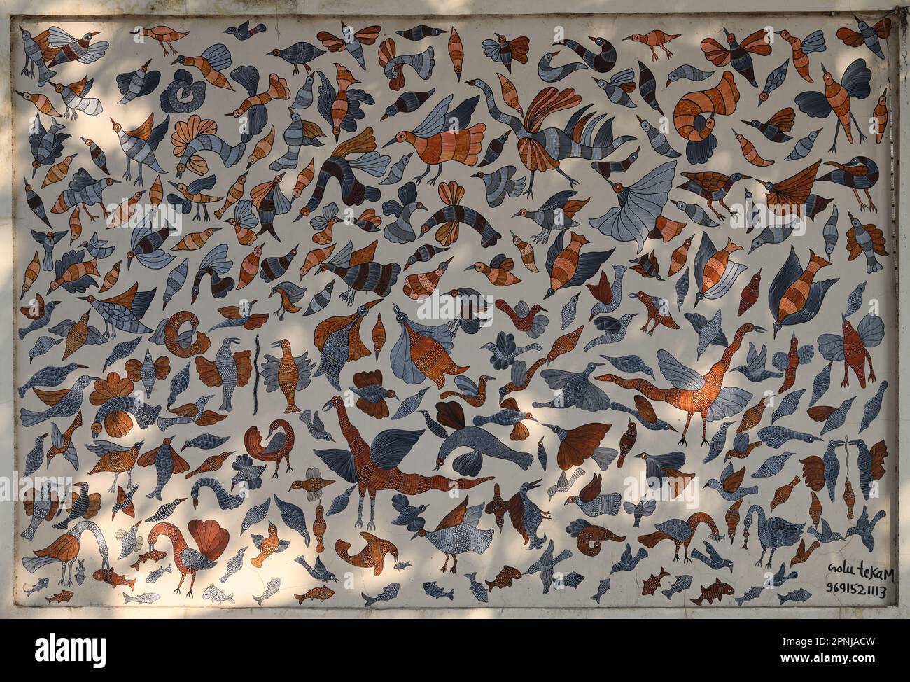 Gond painting is tribal art form prevalent among the Gond tribe, one of ...